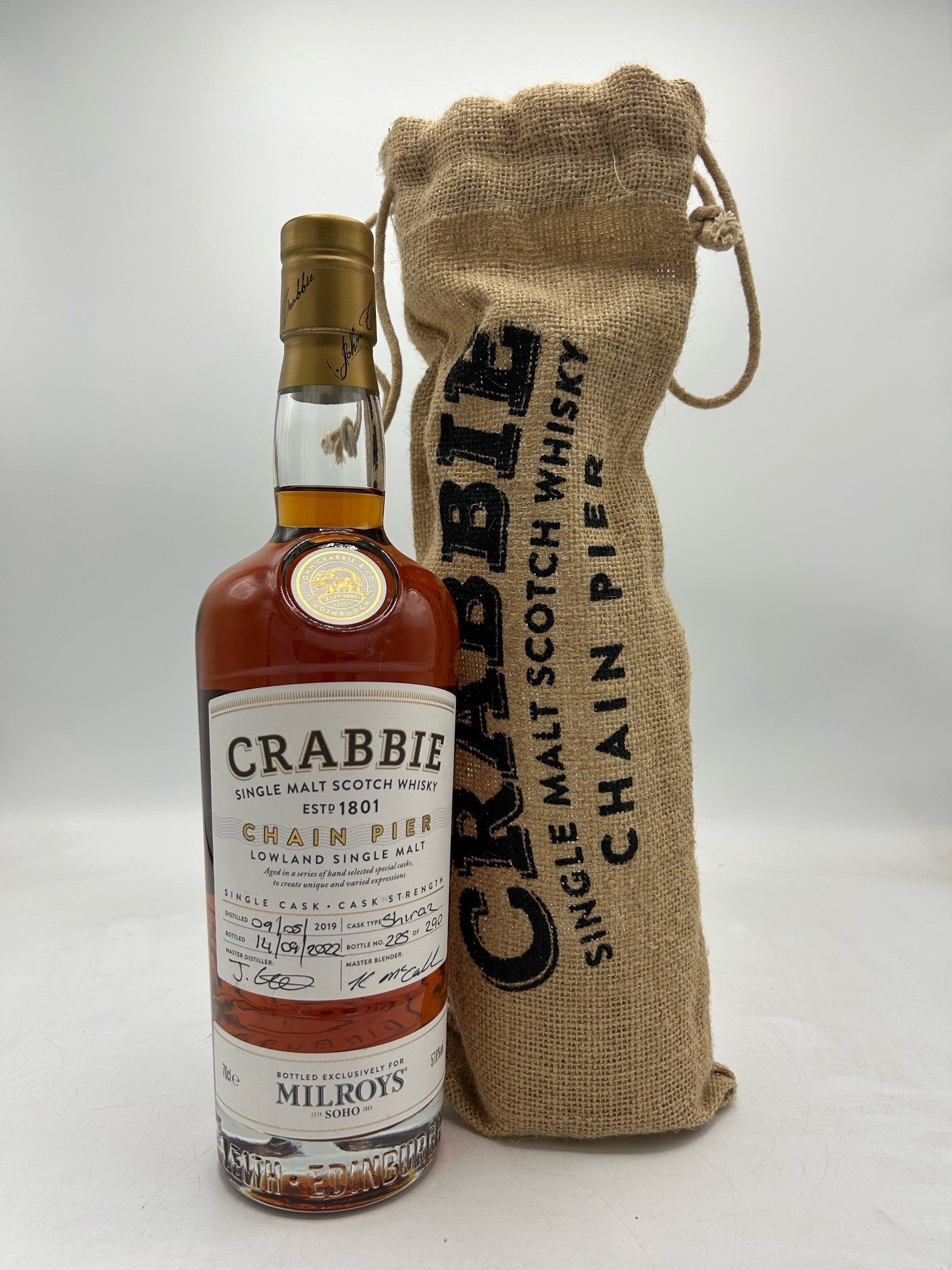 Crabbie Chain Pier Edinburgh Single Malt 2019 for Milroy's of Soho ...